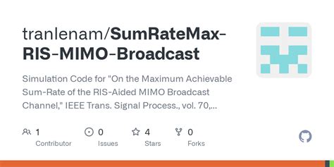 Github Tranlenam Sumratemax Ris Mimo Broadcast Simulation Code For