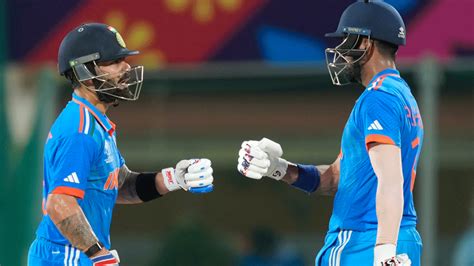 Icc World Cup 2023 Virat Kohli Kl Rahul Lead India To Win By 6