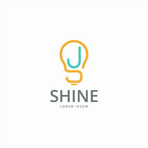 Premium Vector Letter Sj Or Js Light Bulb Logo Vector Icon Illustration