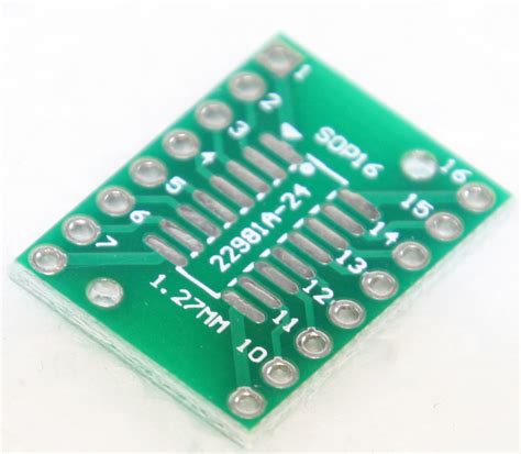 Ic Adapter Print So Ssop Tssop Soic To Dip Double Sided Adapter Pcb Elektronik Lavpris Aps