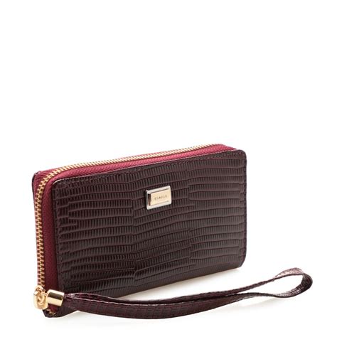 Carteira Celular Feminina Couro New Lezard Malbec Corello
