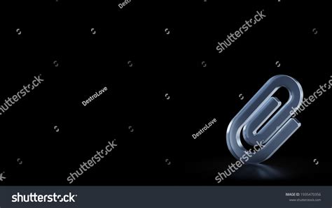 3d Rendering Frosted Glass Symbol Paper Stock Illustration 1935470356