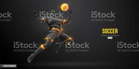 행동 고립 된 검은 배경에서 축구 선수 남자 벡터 일러스트레이션 축구 선수에 대한 스톡 벡터 아트 및 기타 이미지 축구 선수