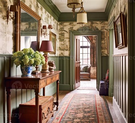 Old Cottage Hallway Decor Interior Design And House Improvement Antique Entryway Furniture