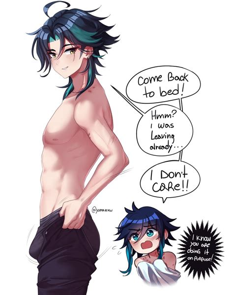 Venti And Xiao Genshin Impact Drawn By Annidrw Danbooru