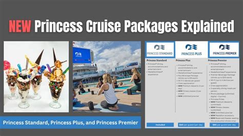 Princess Cruise Packages Explained Princess Standard Princess Plus