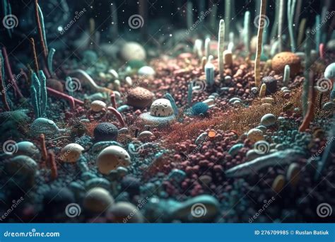 Probiotics Bacteria Biology Microflora Bowel Health Escherichia Coli Colony Stock Image