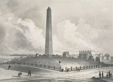 Bunker Hill Monument Drawing Us Ma1891 P342 Charlestown Bunker Hill