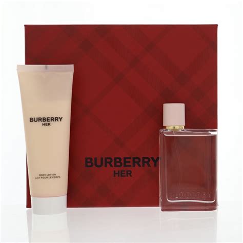 BURBERRY HER By Burberry 2 PIECE GIFT SET 1 6 OZ EAU DE PARFUM SPRAY