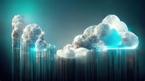 premium photo digital cloud computing big data online service concept