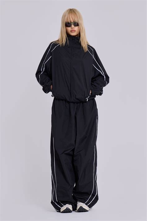 Black Vapor Tracksuit Top Jaded London Vapor Tracksuit Outfit Jaded