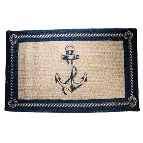27×45″ Mat Braided Rectangle Anchor Spencers Garden Centre