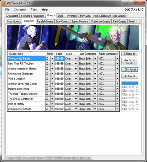 Xenoverse 2 Save Editor Xv2 Save Editor 0801
