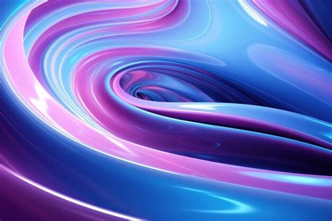Premium Ai Image Lilac Turquoise And Blue Colored Swirls Form