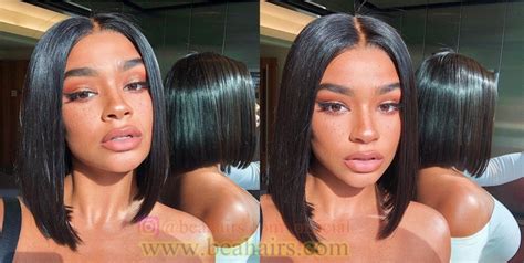 Skin Melt 136 Hd Lace Undetectable Knots Middle Parting Bob Bh239
