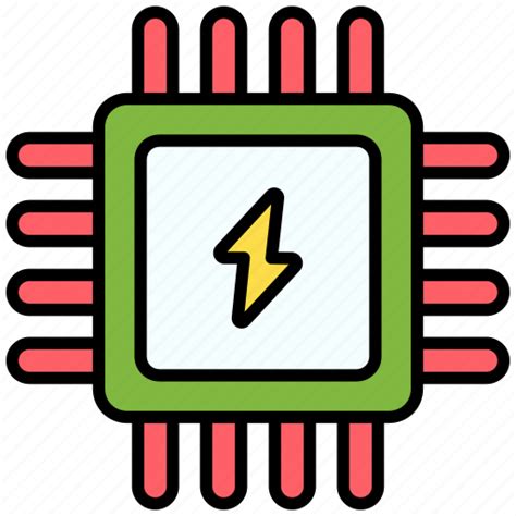 Chip Processor Microchip Cpu Technology Hardware Circuit Icon