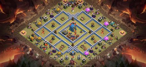 Melhor Layout Para Guerra Cv12 Com Link Anti Tudo Coc Clash Of Clans