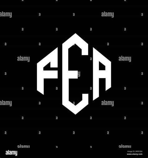 Fea Letter Logo Design With Polygon Shape Fea Polygon And Cube Shape