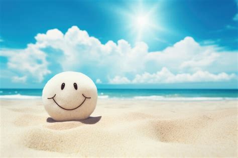 Sunny Day In The Beach Outdoors Horizon Summer Premium Ai Generated Image