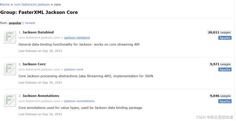 Jackson（一）基本简介以及使用jackson Databind版本 Csdn博客