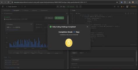 Komal Joshi On Linkedin Leetcodestreakchallenge Leetcode Problemsolving Codingchallenge