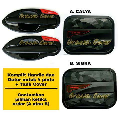 PAKET CALYA SIGRA LENGKAP HANDLE OUTER TANK COVER TRD SPORTIVO