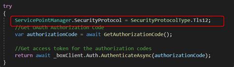 Box V2 BoxClient Auth AuthenticateAsync Is Throwing An Error Occurred While Sending The Request