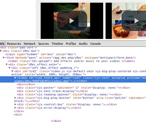 javascript html5 video player video js different behaviour at the