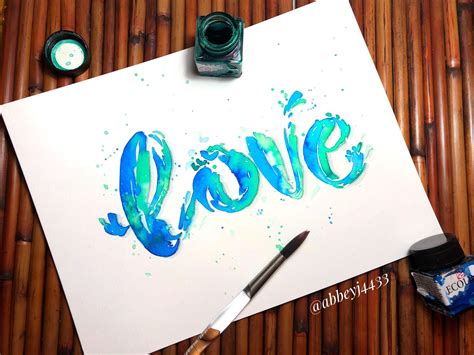 Watercolor Wave Lettering Abbey Wilson Skillshare