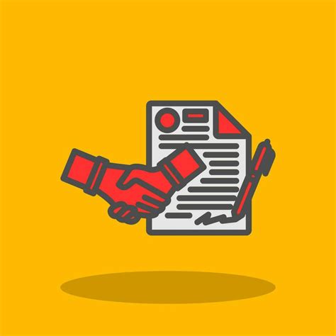 Contract Vector Icon Design 25108363 Vector Art At Vecteezy