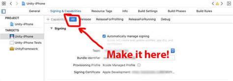 code signing error unity iphone requires a provisioning profile unity engine unity
