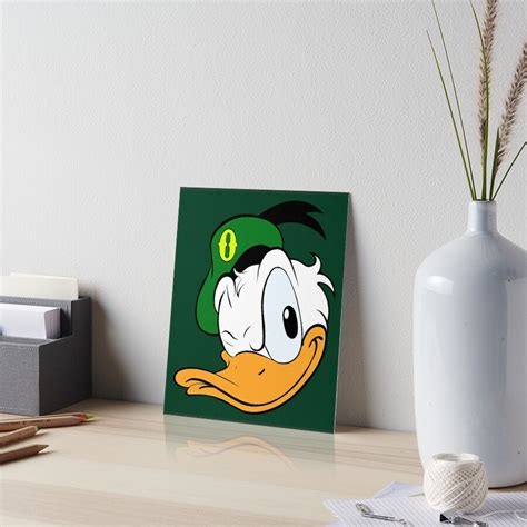 Oregon Donald Duck Art Board Print For Sale By Pa Squale Redbubble
