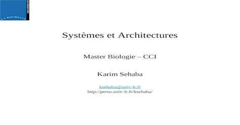 Ppt Systèmes Et Architectures Dokumentips