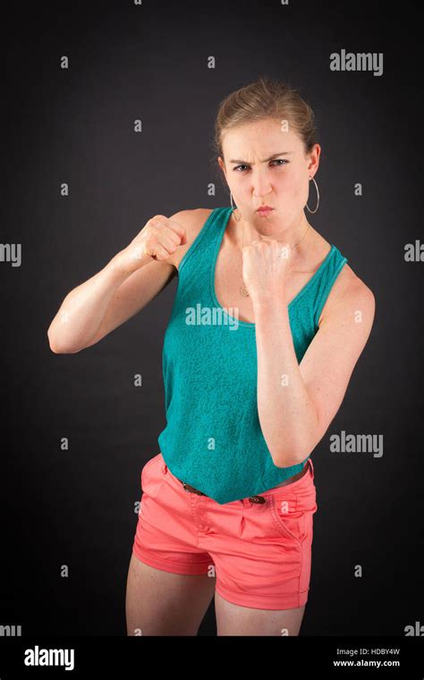 Beautiful Woman Doing Different Expressions In Different Sets Of