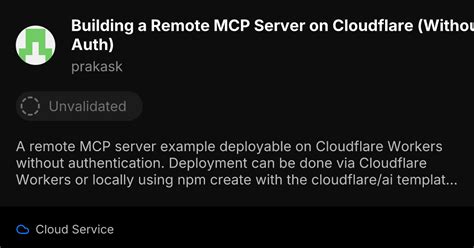 Building A Remote Mcp Server On Clou · Lobehub