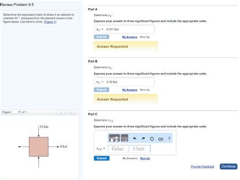 Solved Determine The Equivalent State Of Stress If An Chegg
