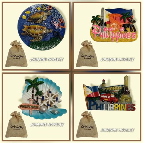 Philippine Souvenir Ref Magnet Fridge Magnet With Abaca Pouch