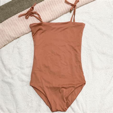 Self Tie One Piece Swimsuit Womens Fashion Swimwear Bikinis