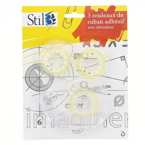 Rouleaux de ruban adhésif transparent pièces dérouleur Cdiscount Bricolage