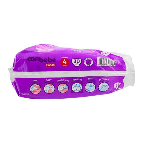 Buy Canbebe Pant Economy Pack No 4 Maxi 9 14 Kg 30 Pack Online At