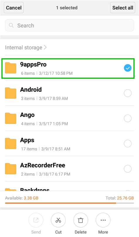 how to hide files folders from android without any app