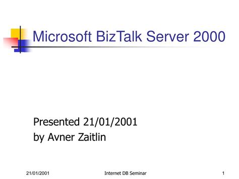 Ppt Microsoft Biztalk Server 2000 Powerpoint Presentation Free