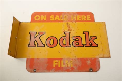 Vintage Kodak Film Flange Sign N5r 15x11 Jsf6red Yellow On Sale