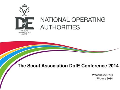 Ppt The Scout Association Dofe Conference 2014 Powerpoint
