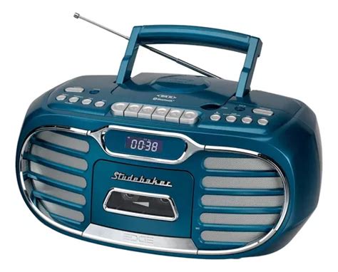 Retro Edge Big Sound Boombox Reproductor De Cdcasset Cuotas Sin