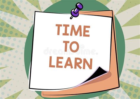 Conceptual Display Time To Learn Word For The Need To Get Knowledge Or