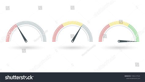 Gauge Meter Indicator Set Speedometer Icon Stock Vector Royalty Free 1936127524 Shutterstock