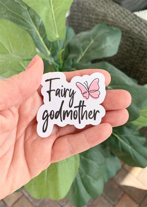 Fairy Godmother With Butterfly Sticker Sticker Waterproof Sticker