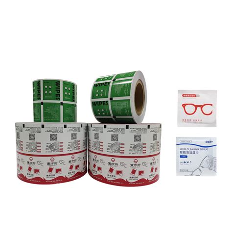 Customized Service Printed Laminate Aluminum Foil Paper For Alcohol Prep Pad Packaging China