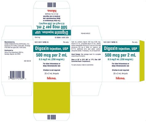 Digoxin Injection Package Insert